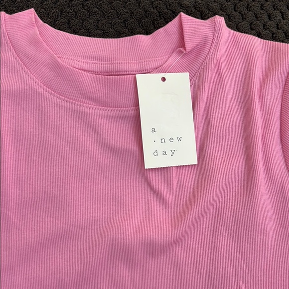 a new day | Tops | A New Day Vibrant Pink Ribbed Tee | Poshmark